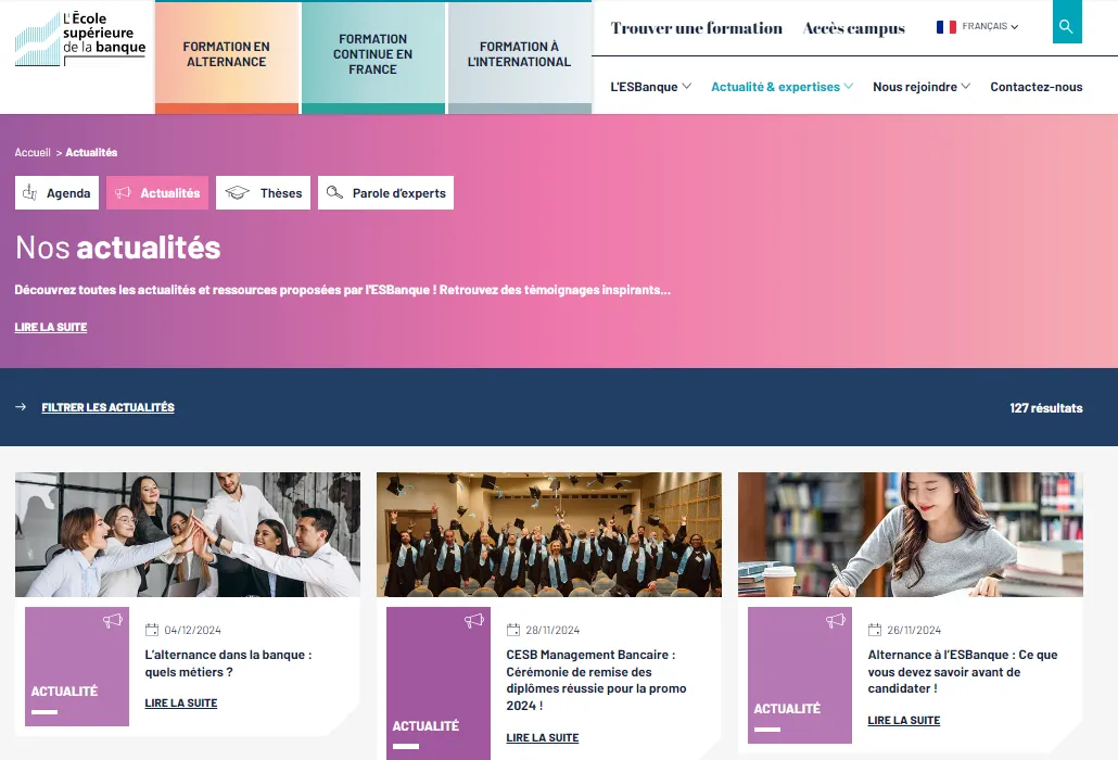 Bienvenue sur votre nouveau site ESBanque ! | ESBanque - L'école ...