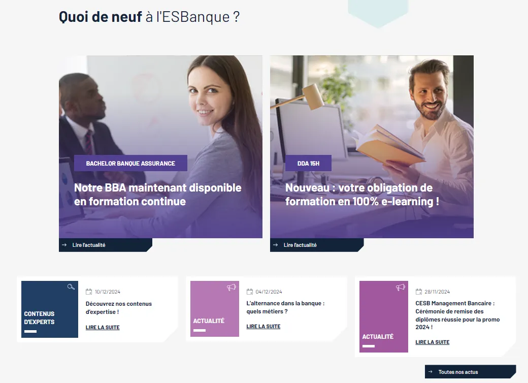 Bienvenue sur votre nouveau site ESBanque ! | ESBanque - L'école ...